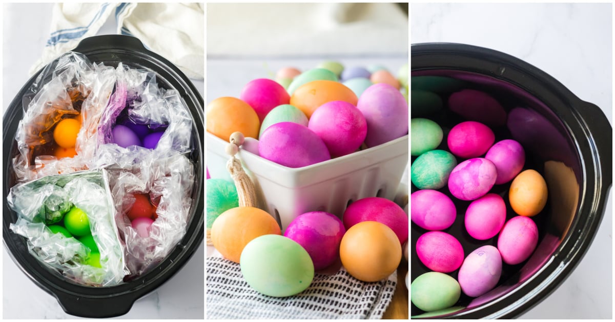 How to Dye Easter Eggs with Food Coloring - Play Party Plan
