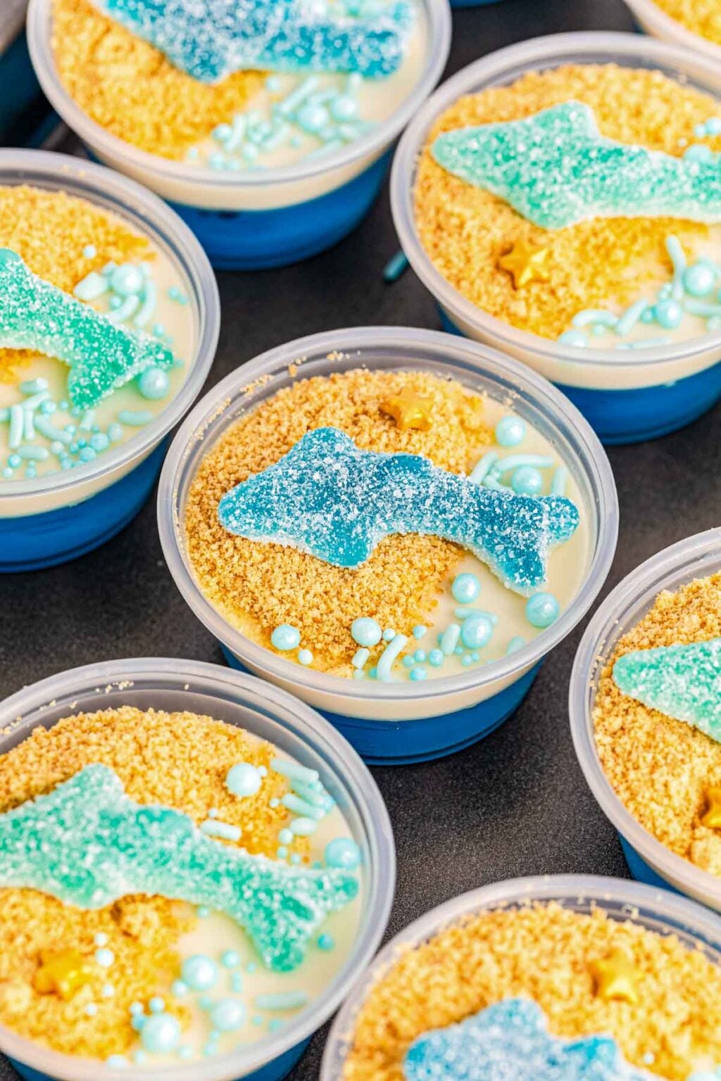 Gummy Shark Jello Cups (Fun Shark Week Treat) - Play Party Plan