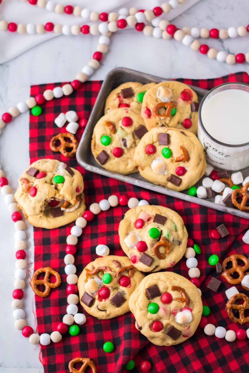 Soft and Chewy Christmas Kitchen Sink Cookies - Play Party Plan