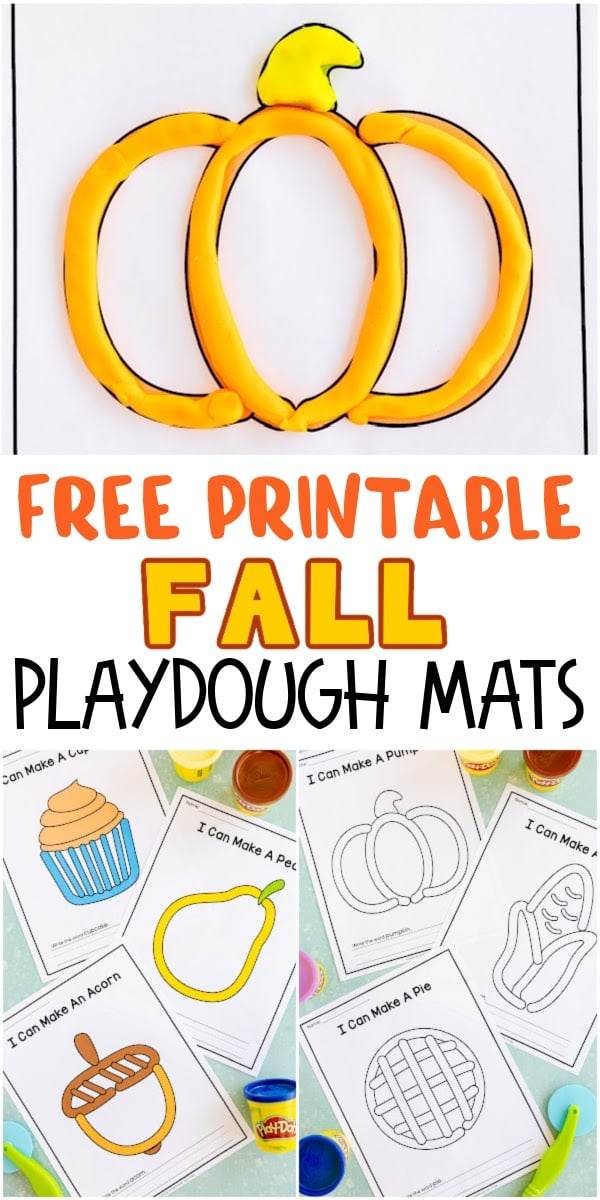 24 Free Printable Fall Playdough Mats for Kids - Play Party Plan