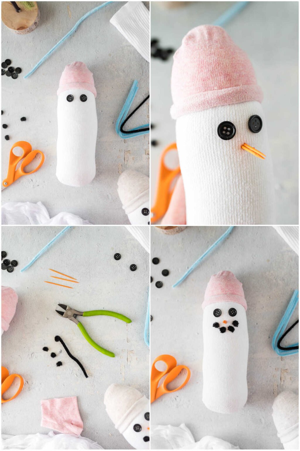 Easy Sock Snowman Craft - Play Party Plan