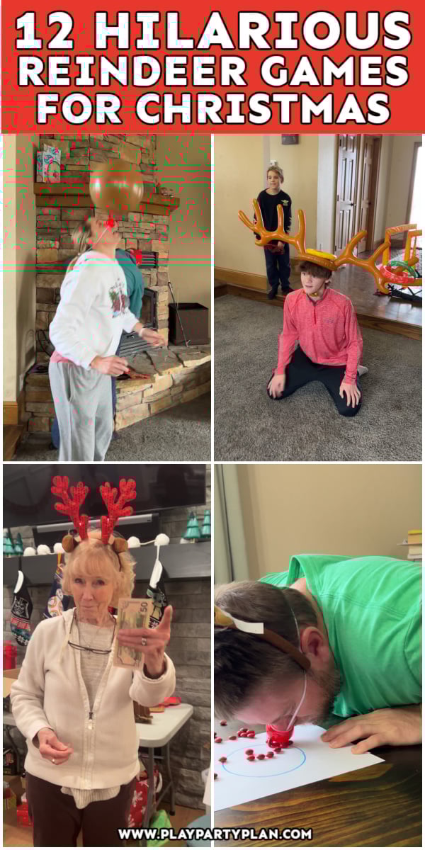 12 Hilarious Christmas Reindeer Games - Play Party Plan