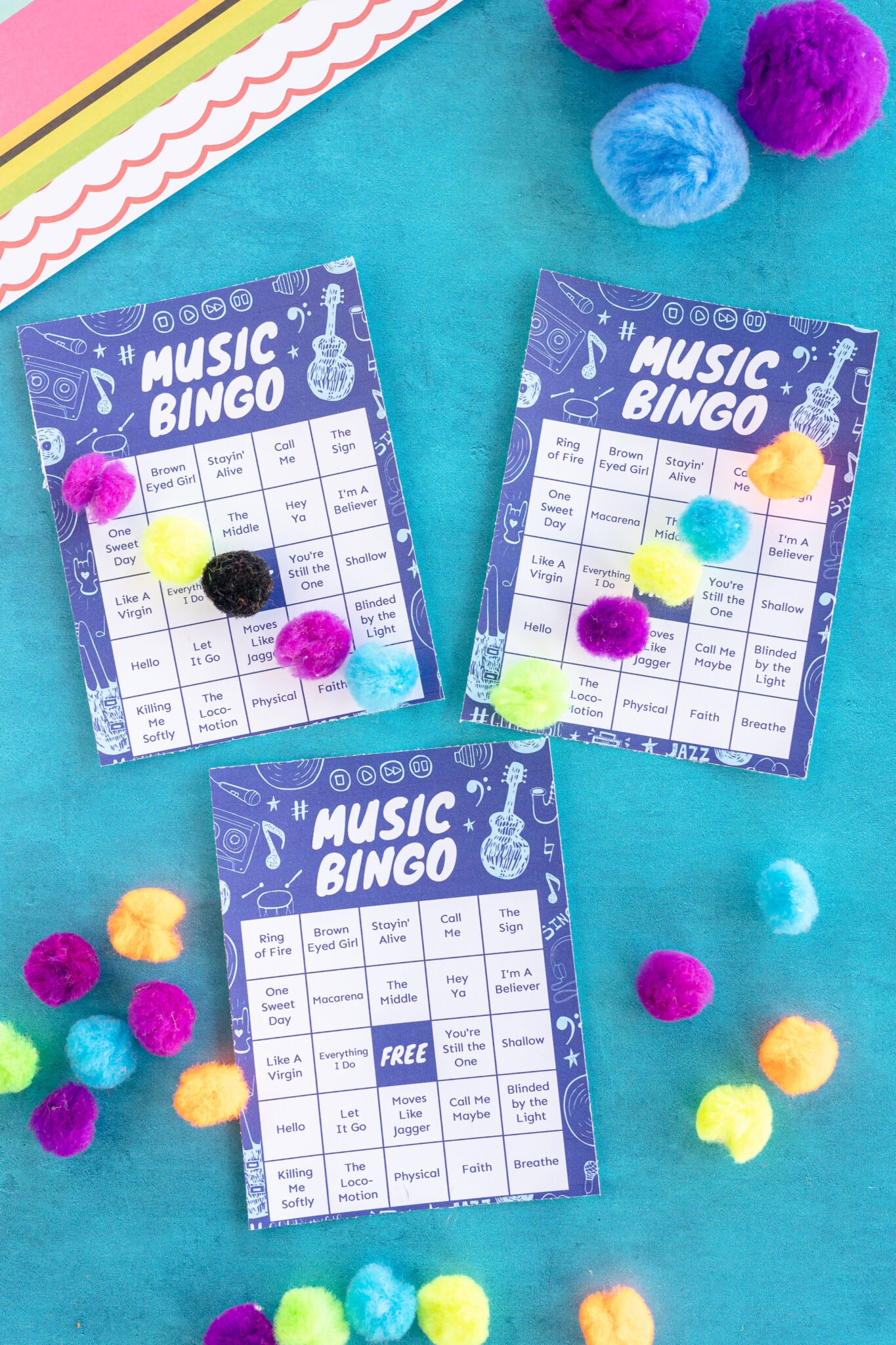 Music Bingo Game (Free Bingo Cards) - Play Party Plan