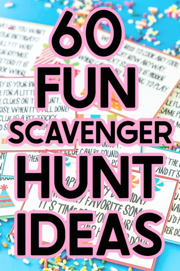 60 Best Scavenger Hunt Ideas {Free Printables} - Play Party Plan