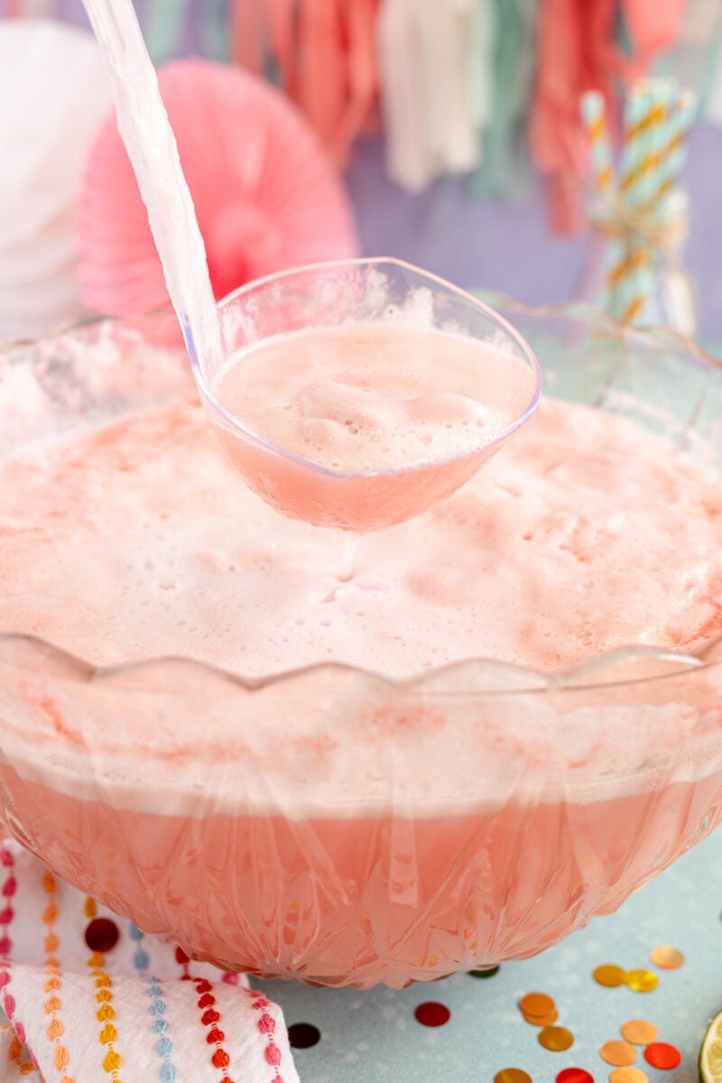 Pink Punch Recipe (Baby Shower Punch) - Play Party Plan