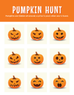 Pumpkin Hunt Party Games - Play Party Plan