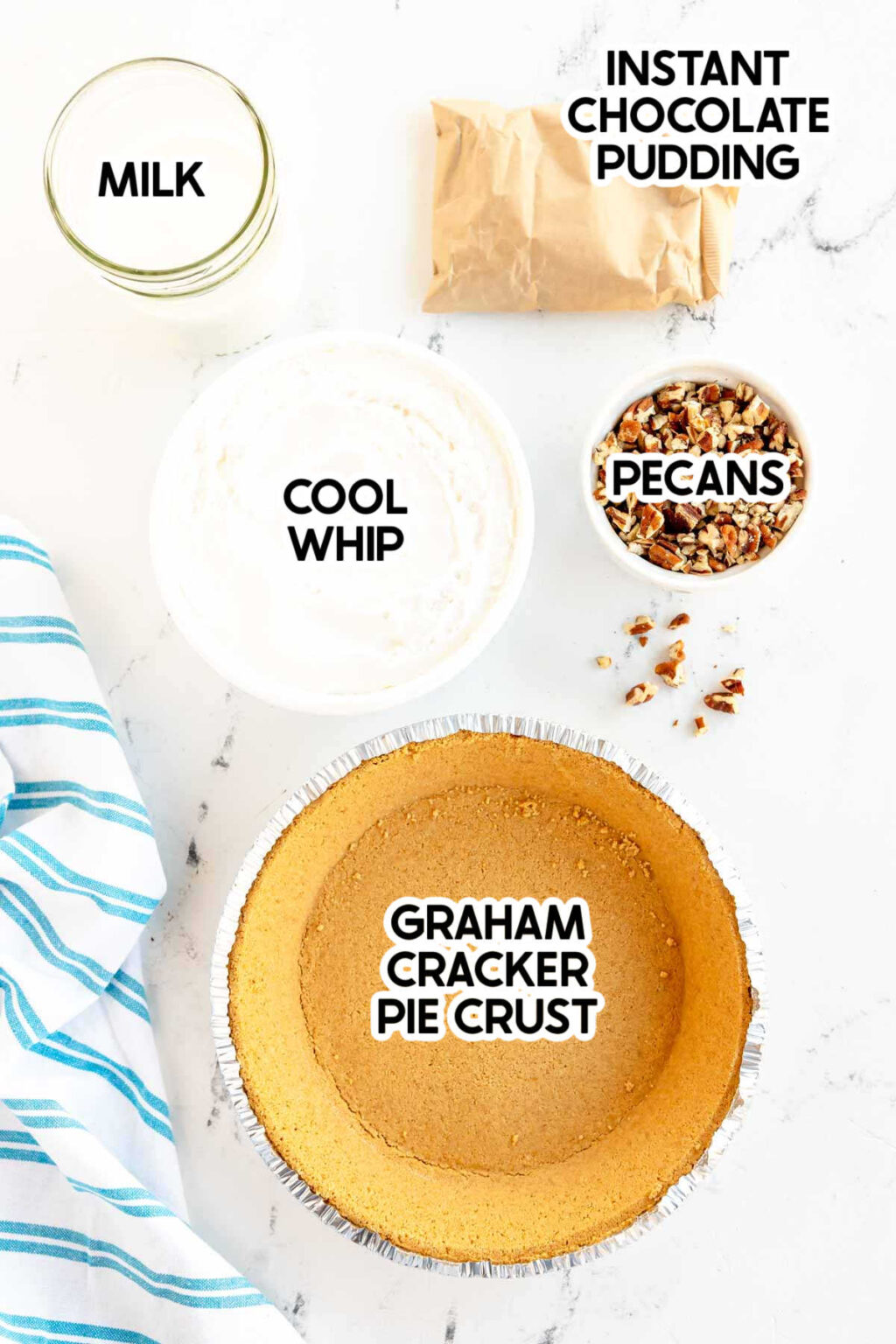 Easy Chocolate Pudding Pie (only 5 ingredients!) - Play Party Plan