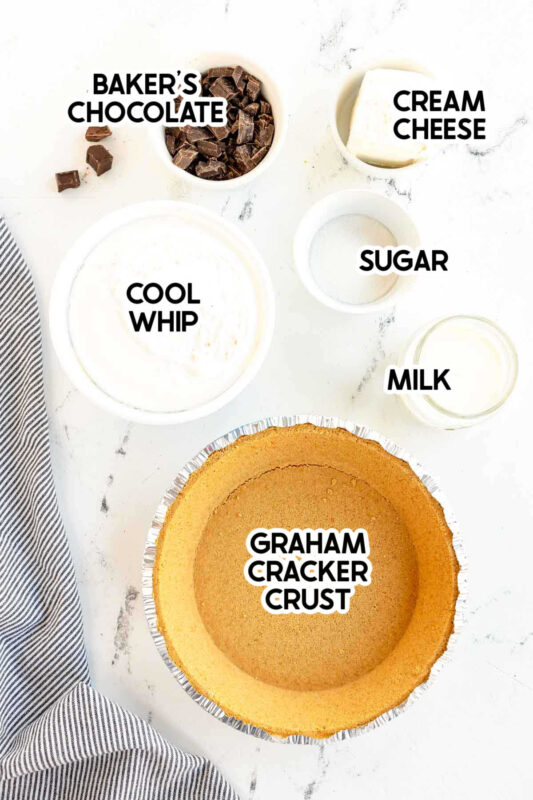 Easy No Bake Chocolate Pie with Cream Cheese - Play Party Plan