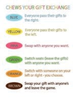 Chews Your Gift Exchange Game - Play Party Plan