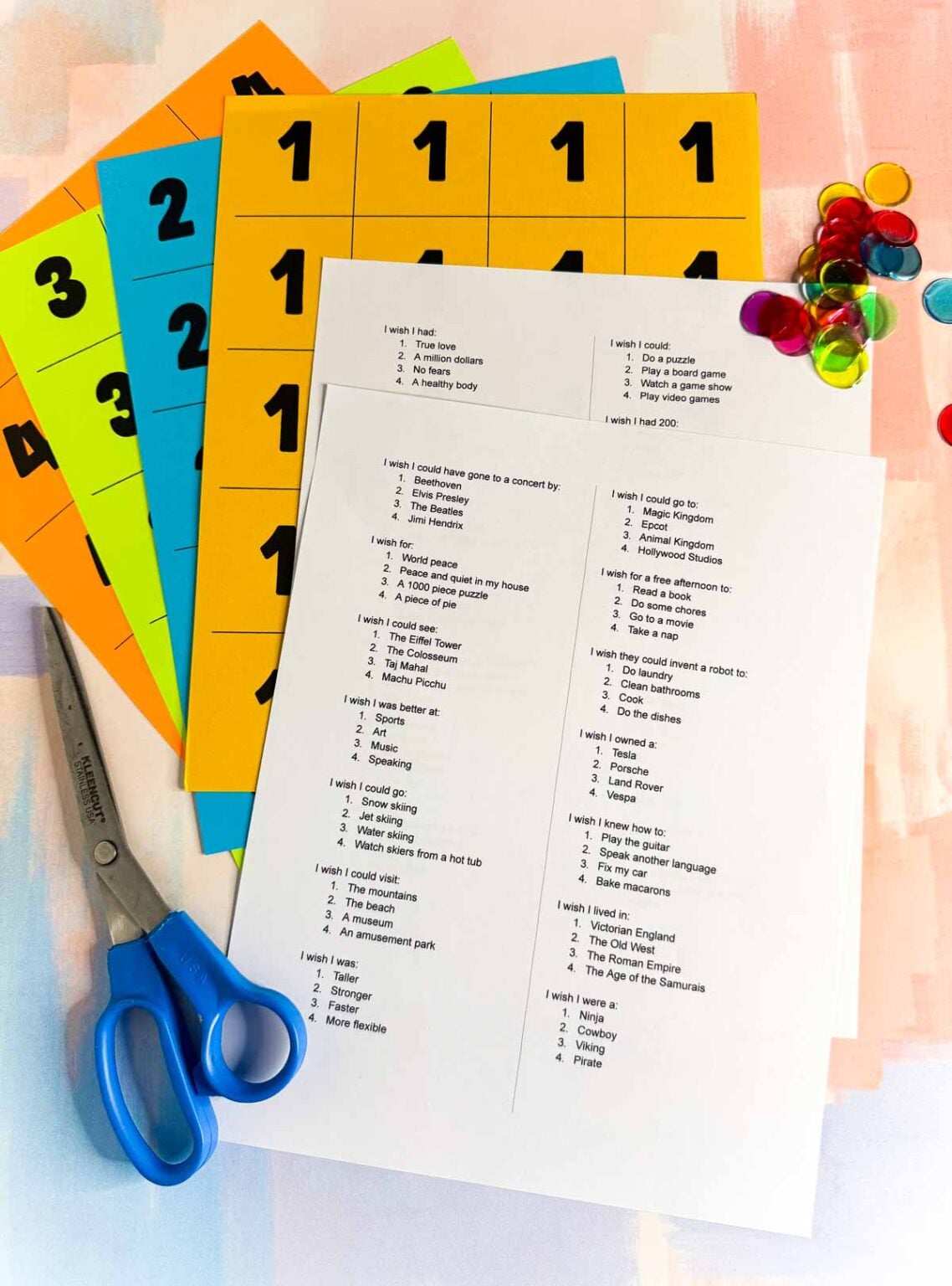 Free Printable Thanksgiving Wishes Game - Play Party Plan