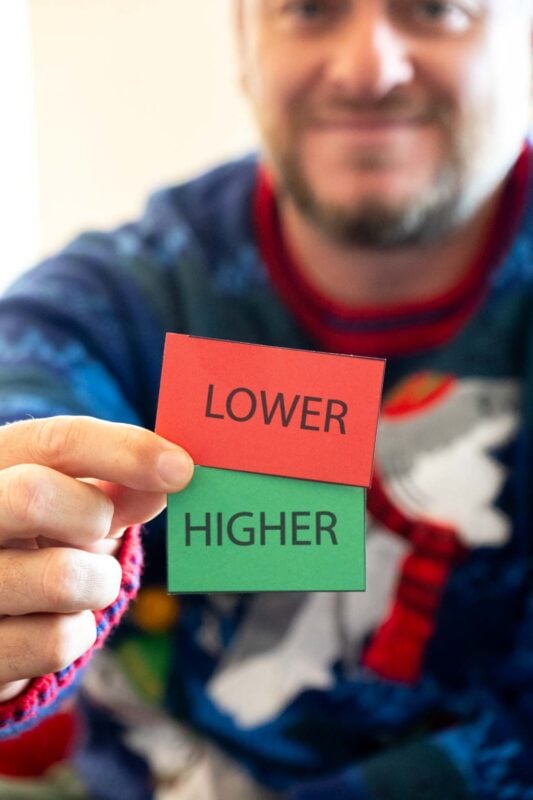 Christmas Higher Lower Trivia Game - Play Party Plan