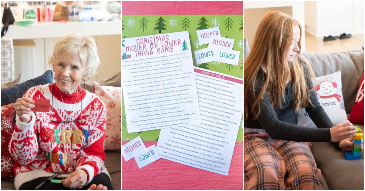 Christmas Higher Lower Trivia Game - Play Party Plan