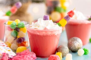 2-Ingredient Christmas Gumdrop Punch - Play Party Plan