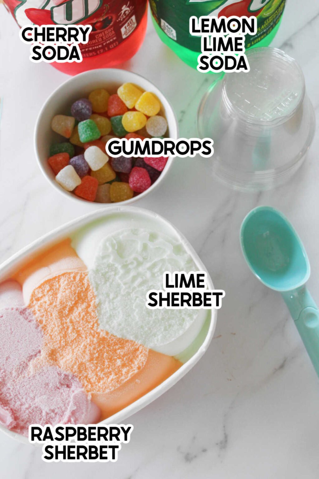 2-Ingredient Christmas Gumdrop Punch - Play Party Plan