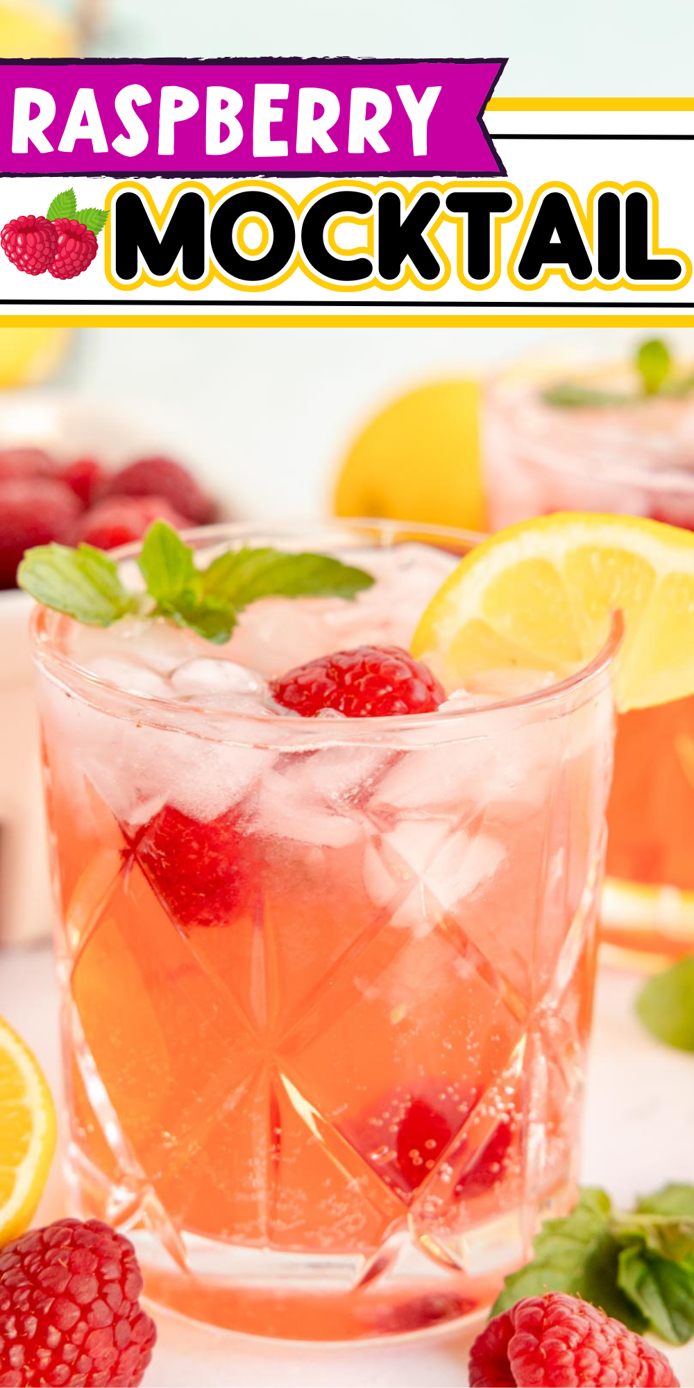 Easy Raspberry Mocktail - Play Party Plan