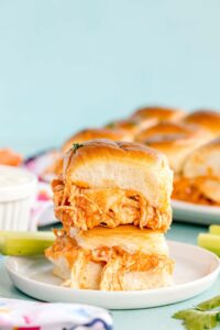 Hawaiian Roll Buffalo Chicken Sliders - Play Party Plan