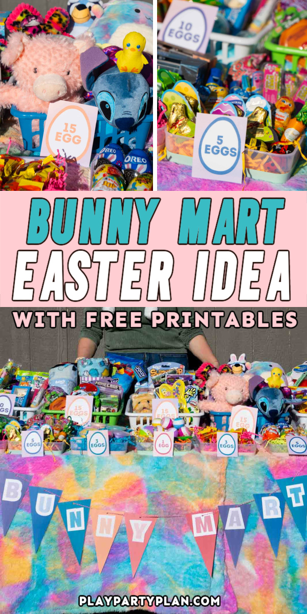 Easter Bunny Mart Ideas and Free Printables - Play Party Plan