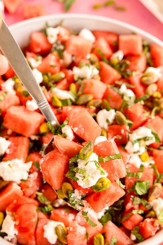 Watermelon Mint Salad - Play Party Plan
