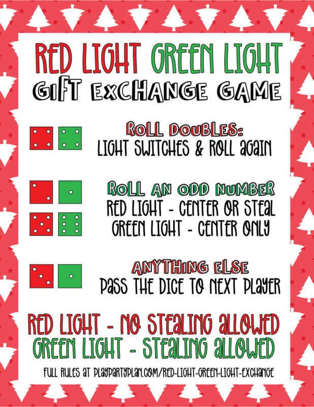 Red Light Green Light Gift Game - Play Party Plan