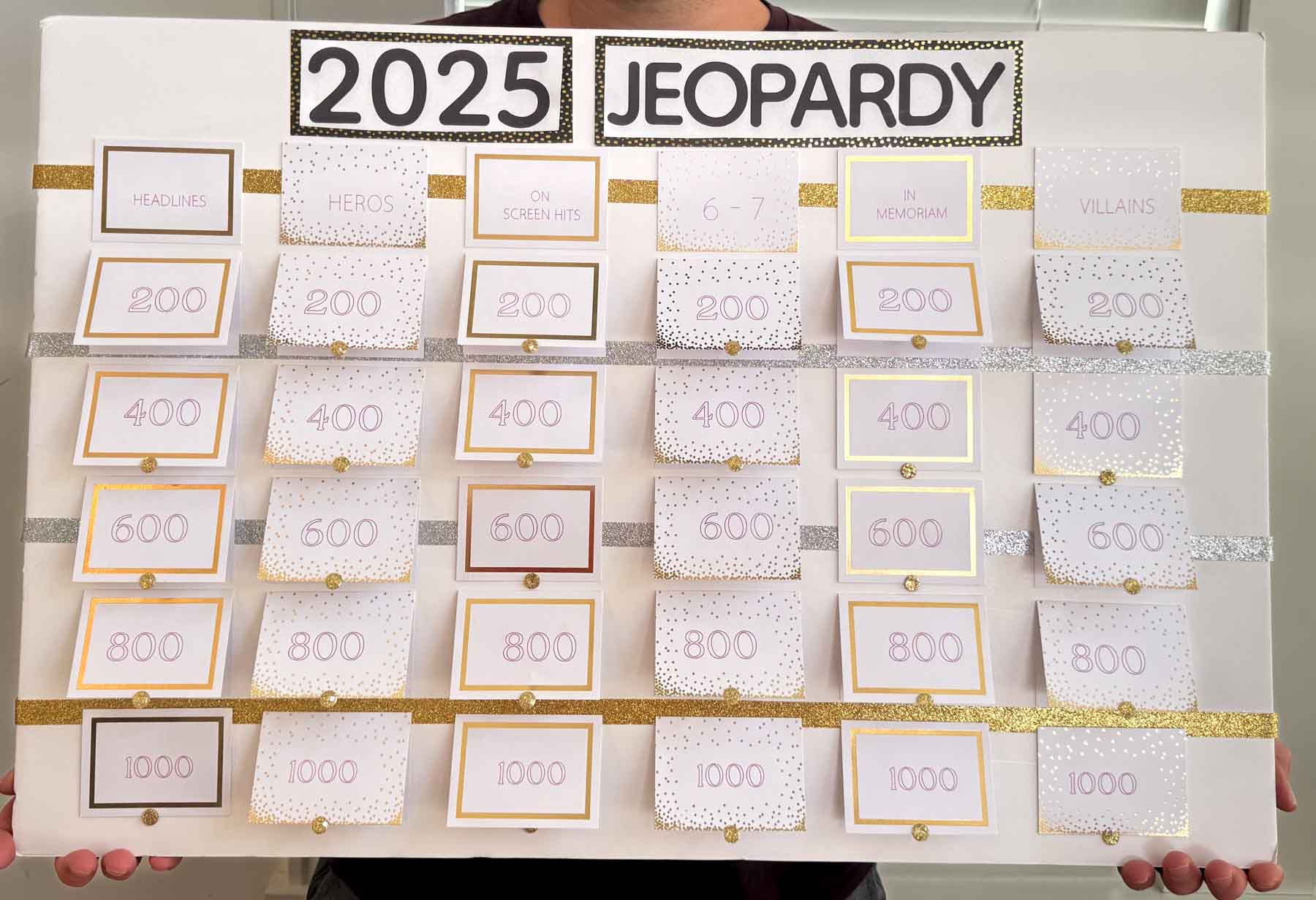 Free Printable 2025 New Year's Eve Jeopardy Game