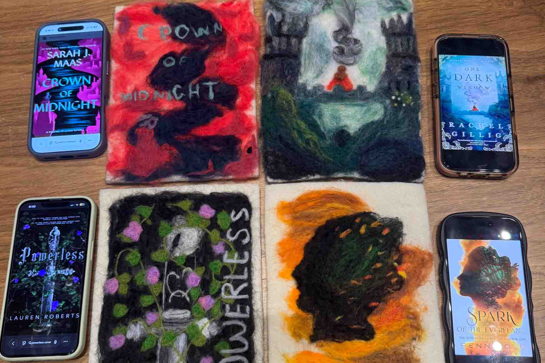 Book Cover Needle Felting Craft